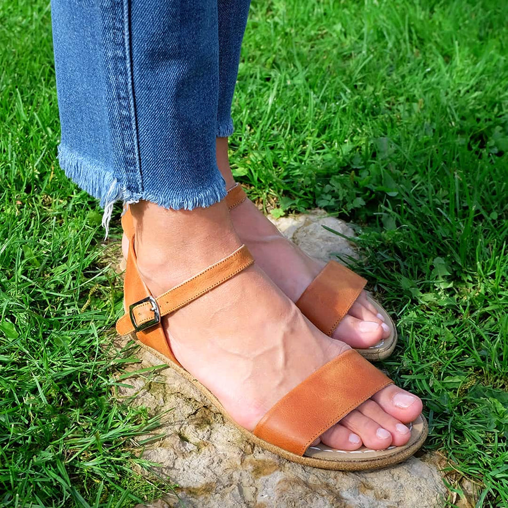 Grounding & Earthing Barefoot Ankle Strap Sandals for Women
